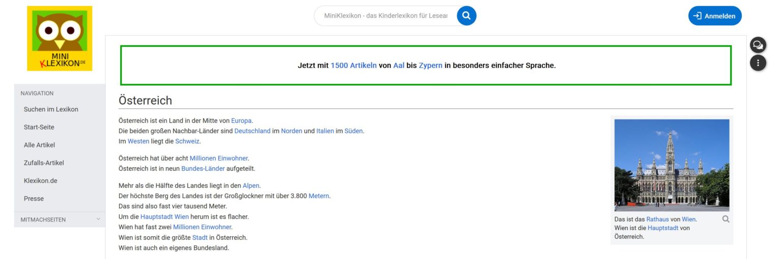 Das Klexikon - die Wikipedia für Kinder - Medienfundgrube